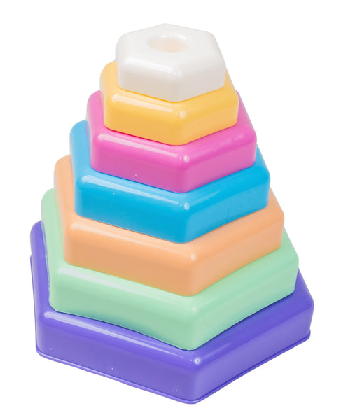 Bioplastic toys - Pyramid stacking educational toy. – T&M Toys